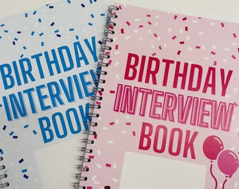 NON PERSONALISED Birthday Interview Book New Baby Gift | Etsy UK