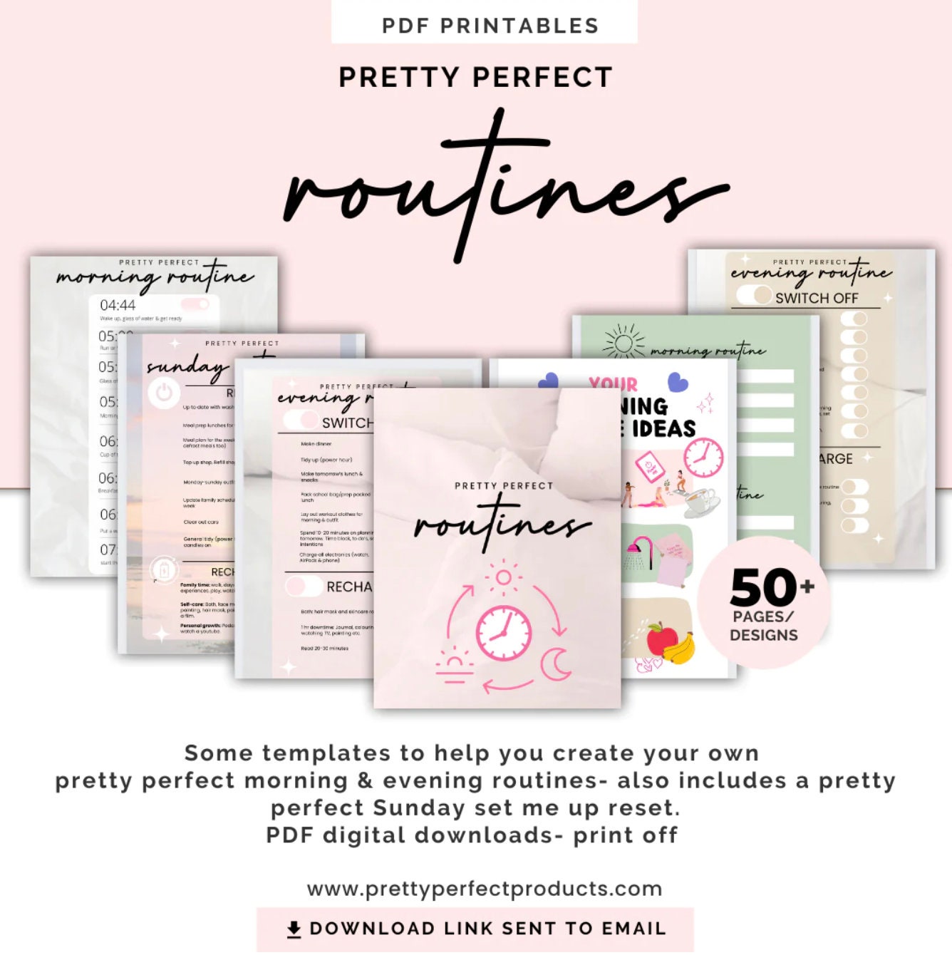 Routine Printable's digital, Routine Templates, Routine Chart - Etsy