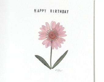 Aster Birthday Card - Etsy
