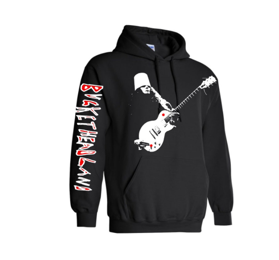 Buckethead Shooting Pullover Hoodie Image on FRONT With Choice on ...