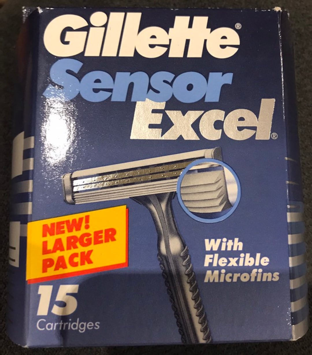 Gillette Sensor Excel Men's Razor Blades 15 Cartridges - Made in USA ...
