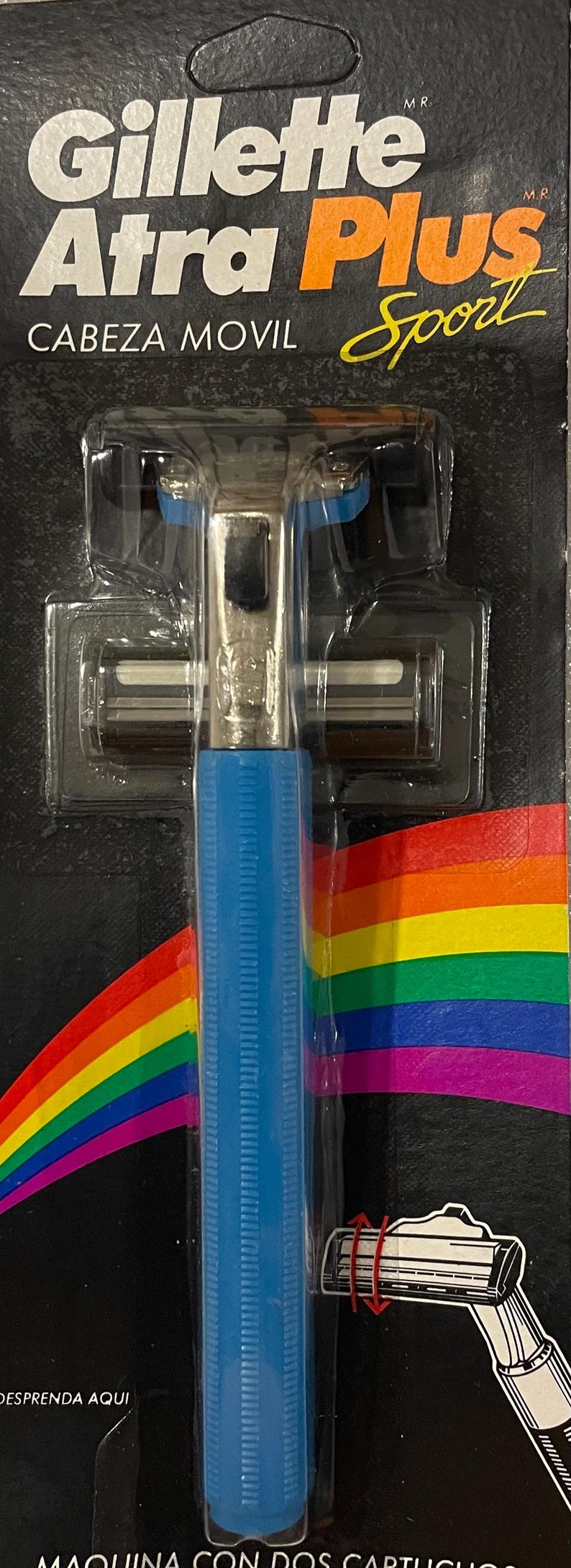 Gillette Atra Sport Plus Razor Handle - SKY BLUE - Etsy