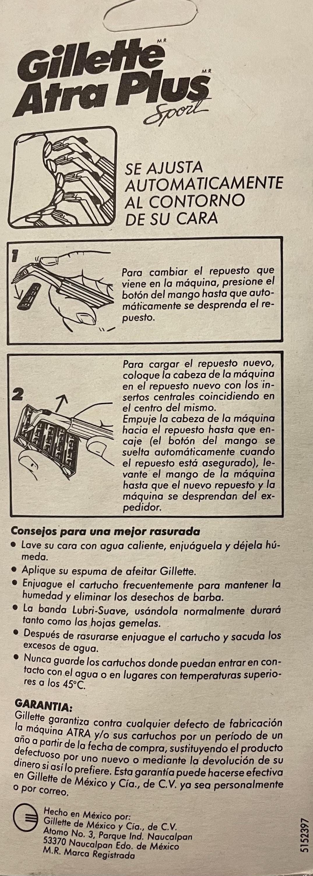 Gillette Atra Sport Plus Razor Handle - SKY BLUE - Etsy