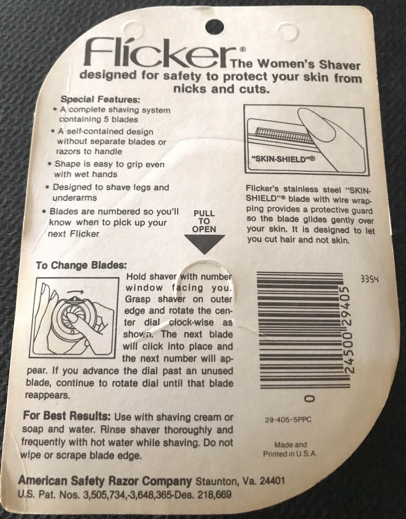 Vintage Flicker Women's Shaver Razor - Etsy