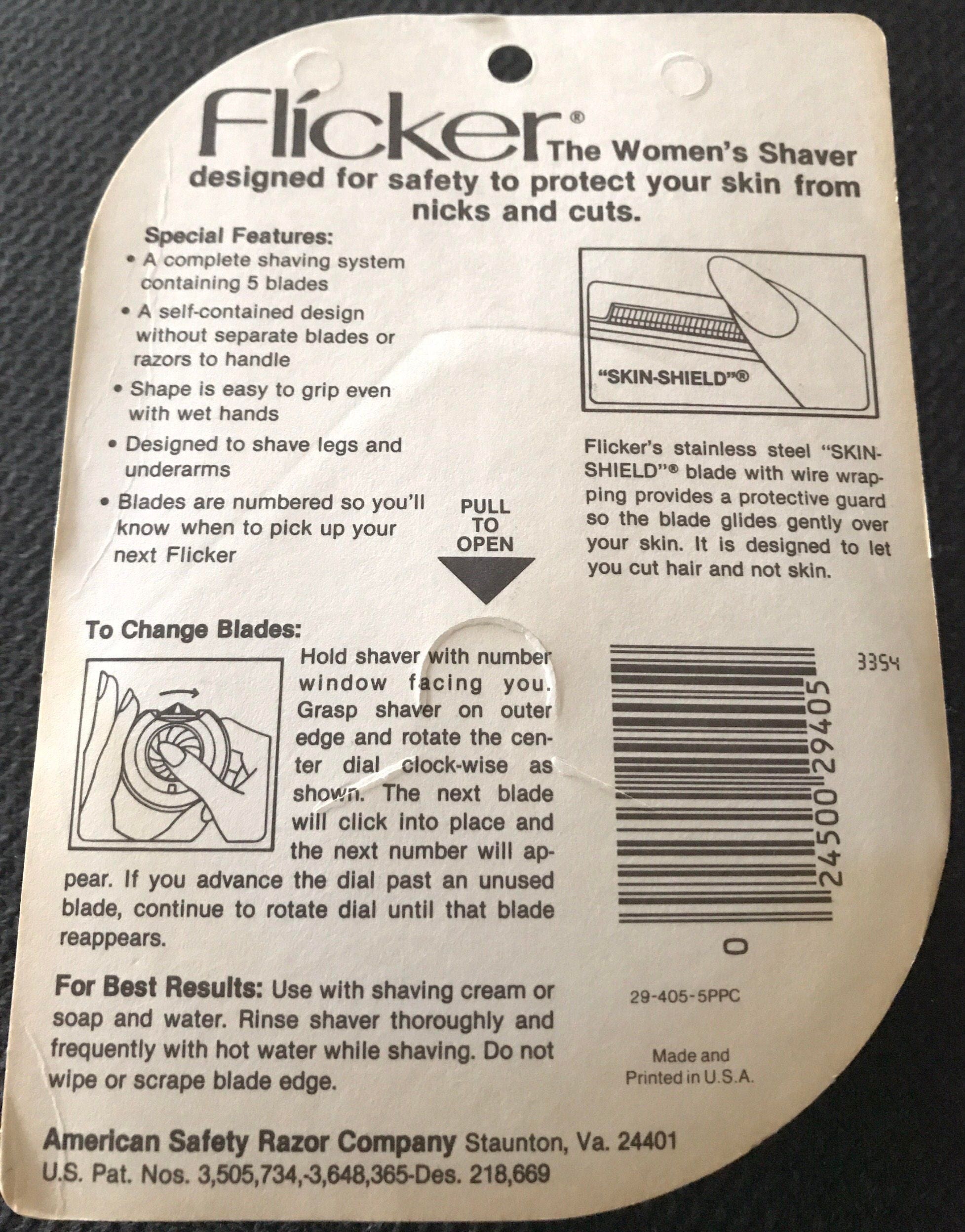 Vintage Flicker Women's Shaver Razor - Etsy