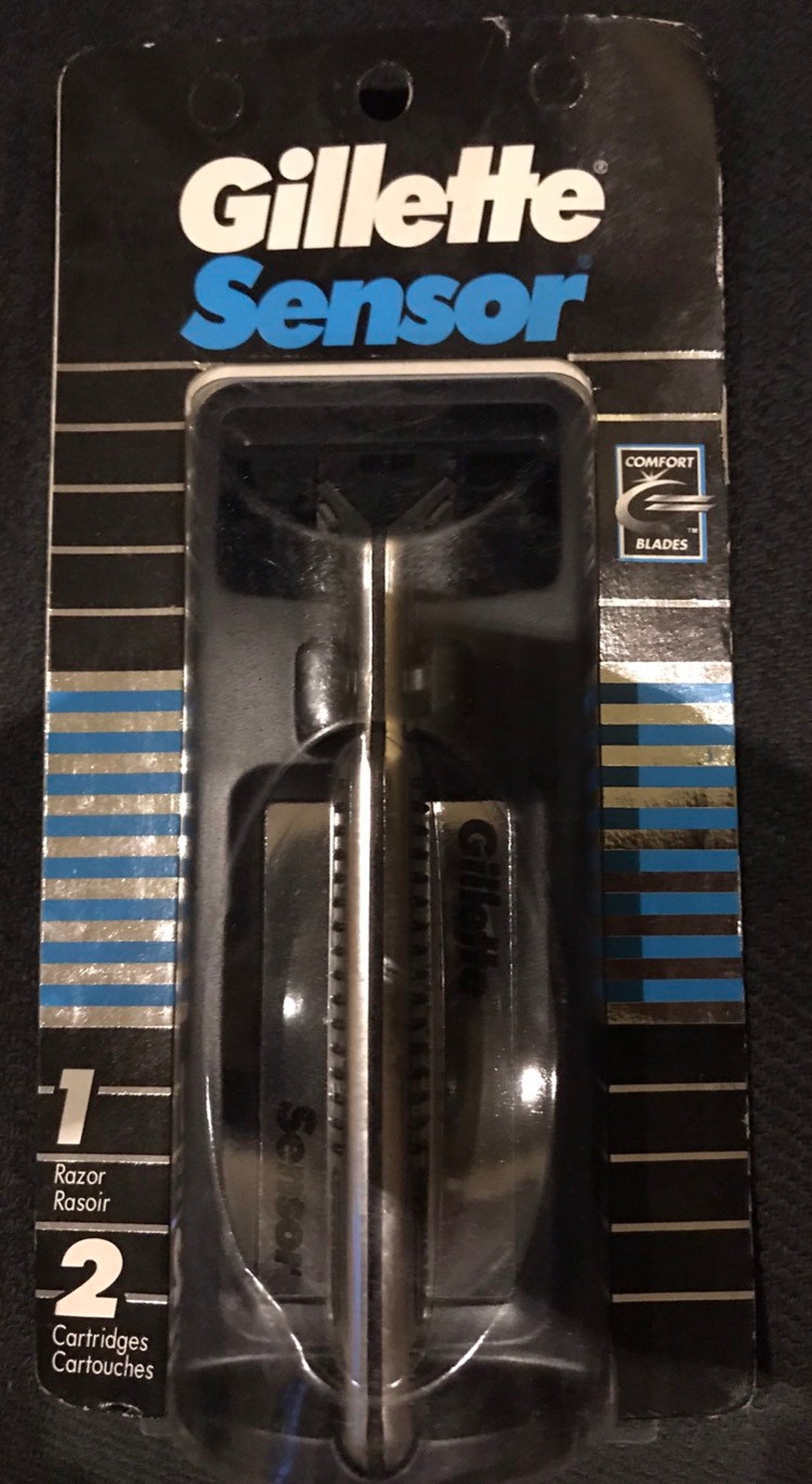 Gillette Sensor Razor Men W/ 2 Cartridges - Etsy