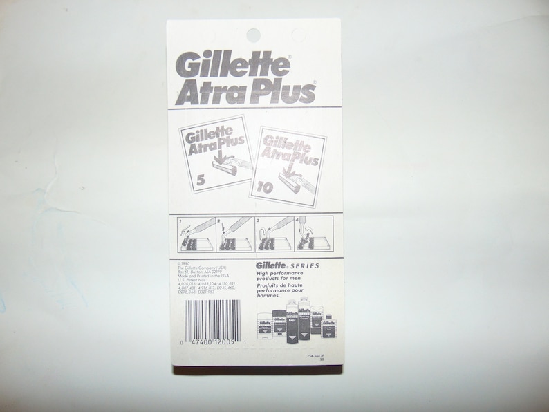 Atra Plus Metal Handle Razor With 2 Atra Plus Cartridges. Made in USA ...