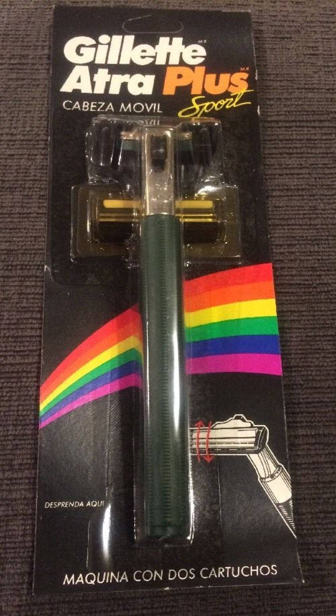 Gillette Atra Sport Razor Handle - GREEN - Etsy