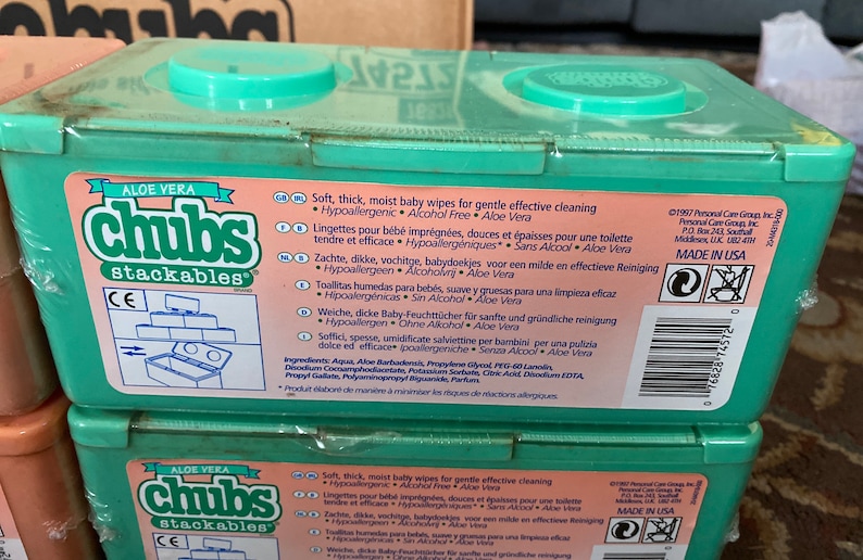 Lot of 12 - Vintage Chubs Stackable Building Block Lego Storage ...