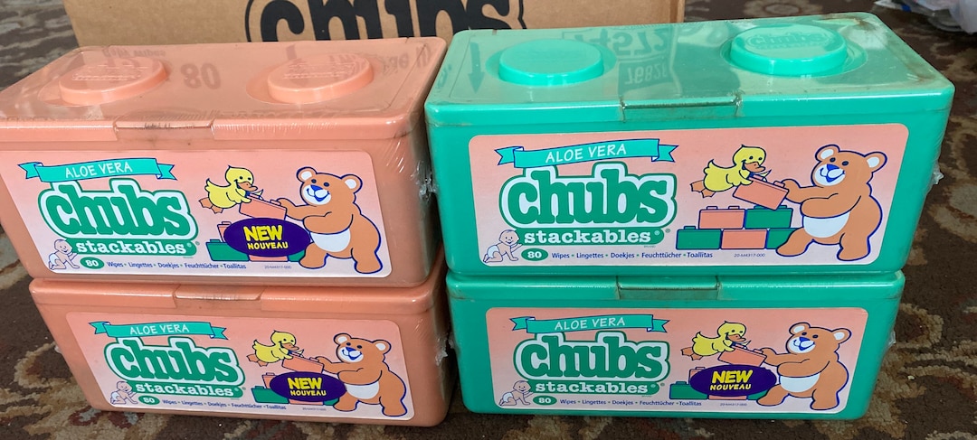 Lot of 12 - Vintage Chubs Stackable Building Block Lego Storage ...