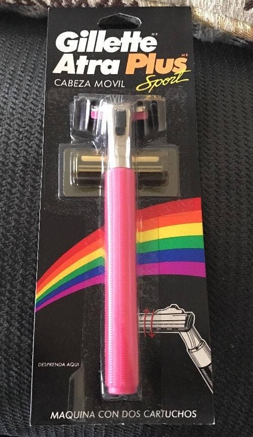 Gillette Atra Plus Razor Handle - PINK - Etsy