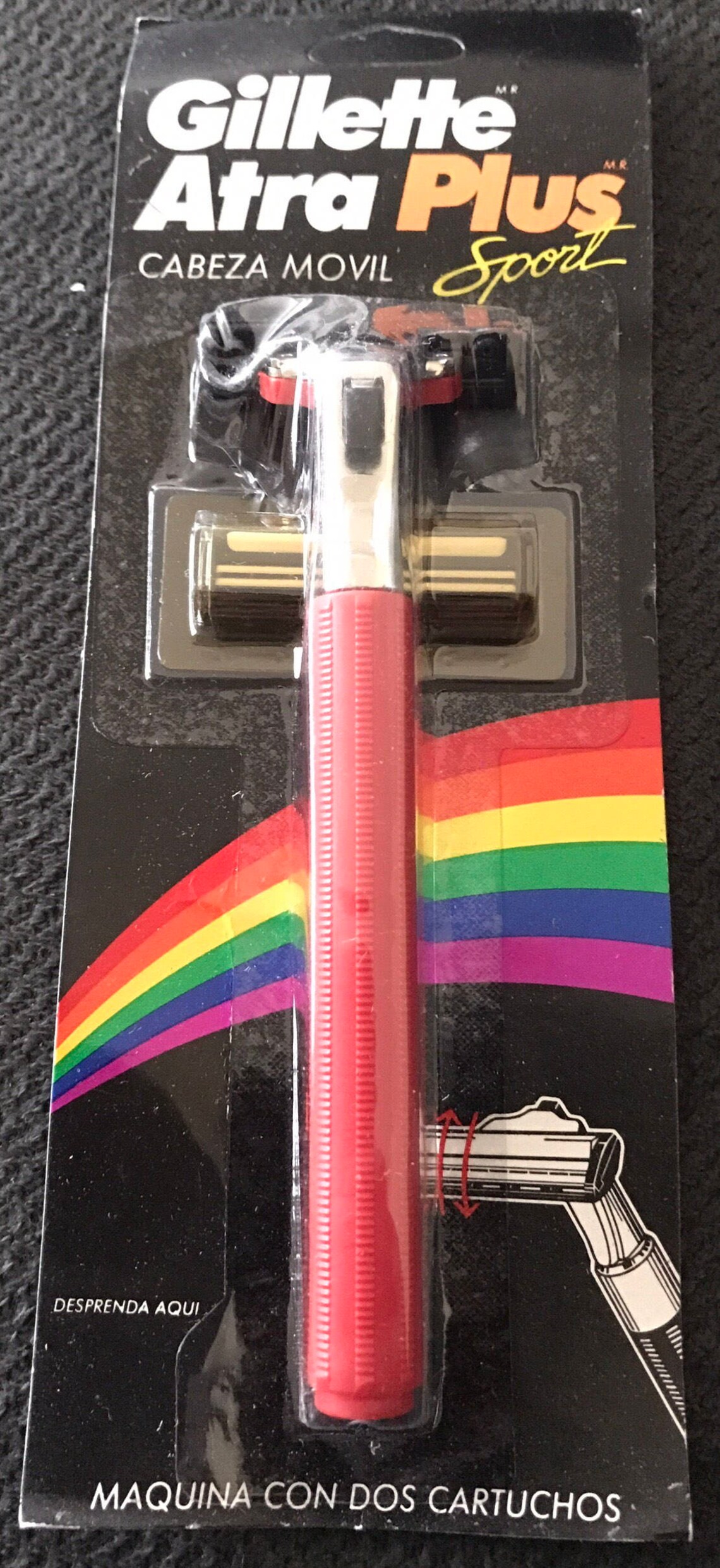 Gillette Atra Sport Plus Razor Handle - RED - Etsy