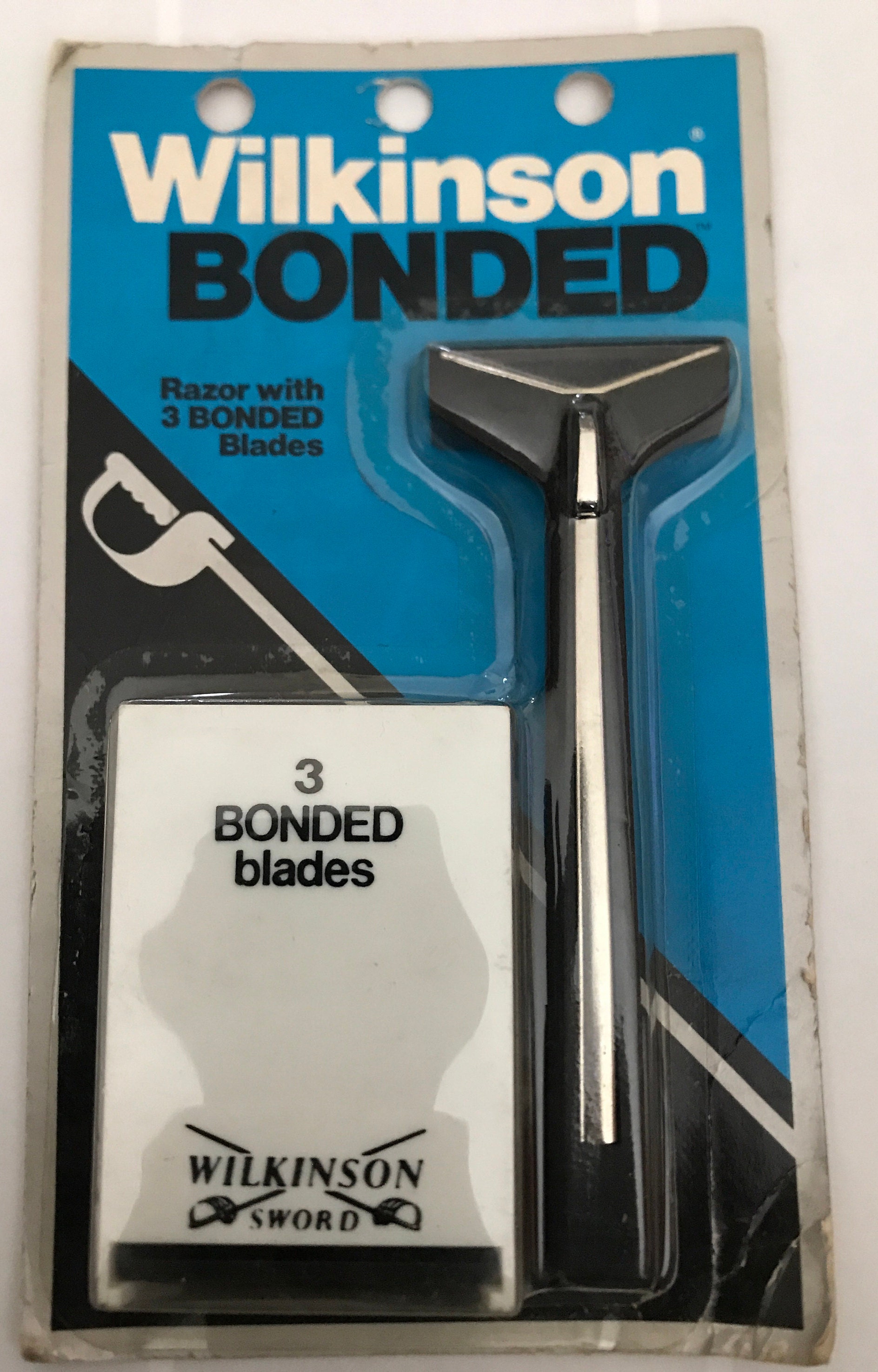 Wilkinson Sword Bonded Razor Handle With 3 Blades - Etsy
