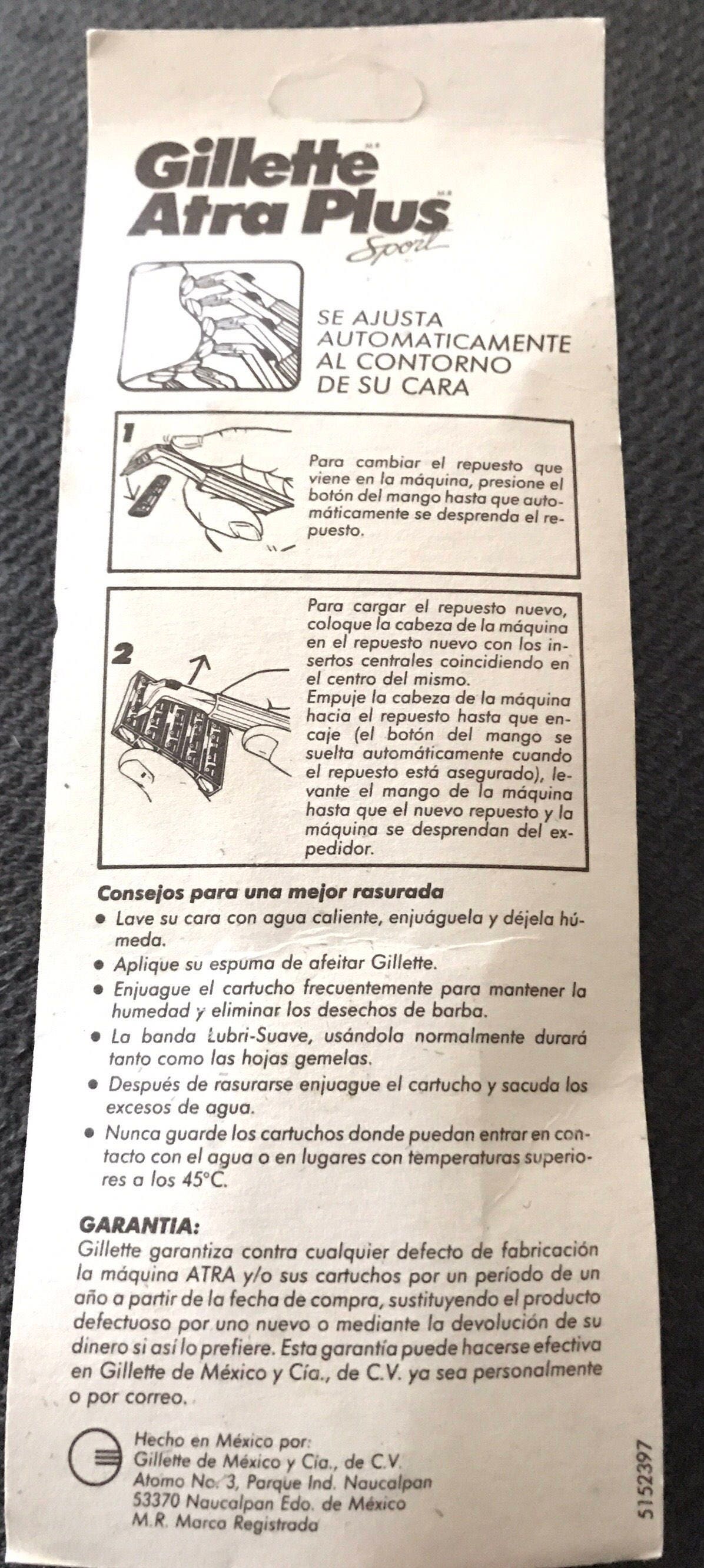 Gillette Atra Sport Plus Razor Handle - RED - Etsy