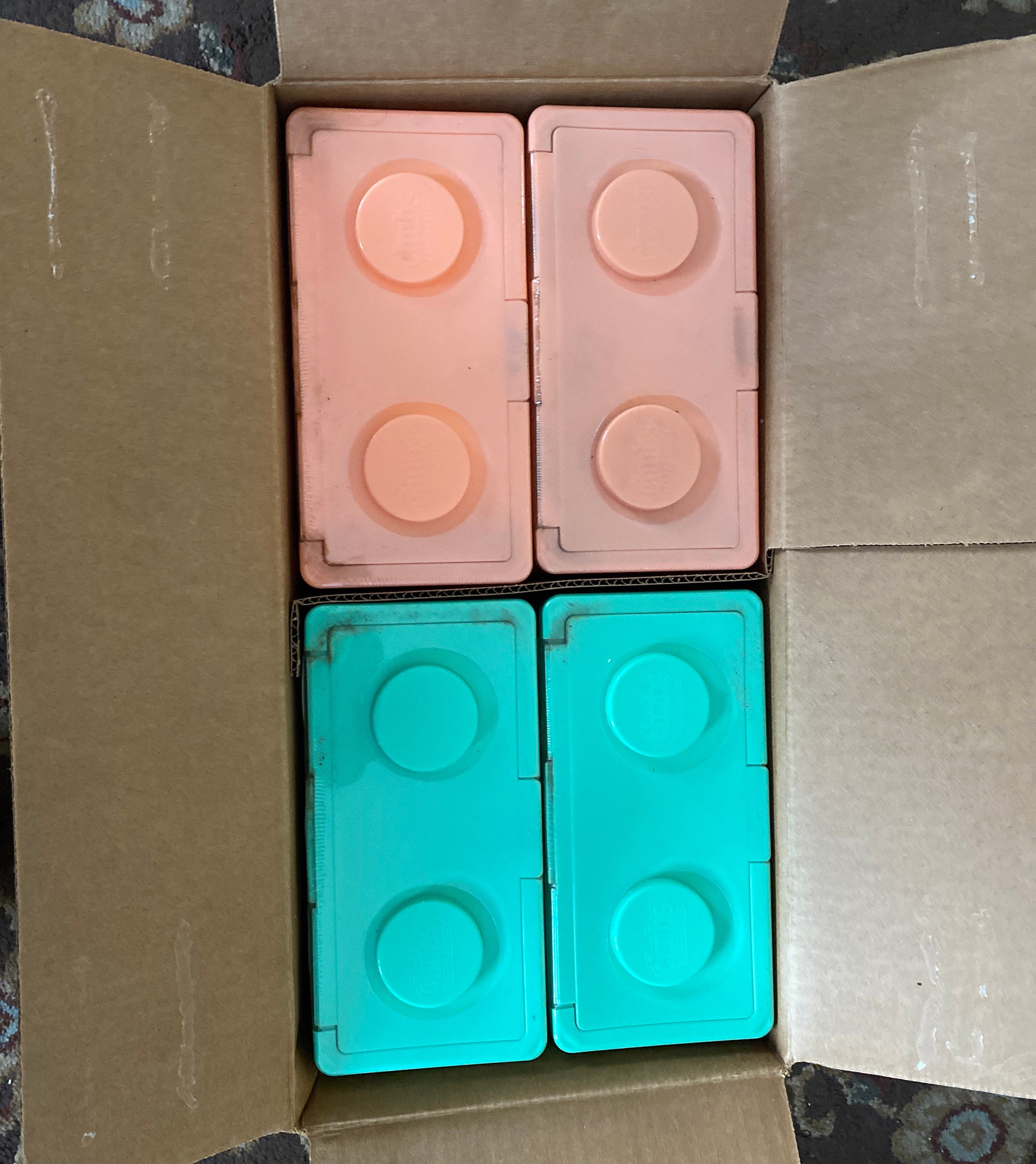 Lot of 12 - Vintage Chubs Stackable Building Block Lego Storage ...