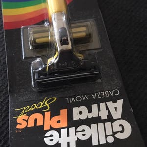 Gillette Atra Sport Plus Razor Handle - YELLOW - Etsy