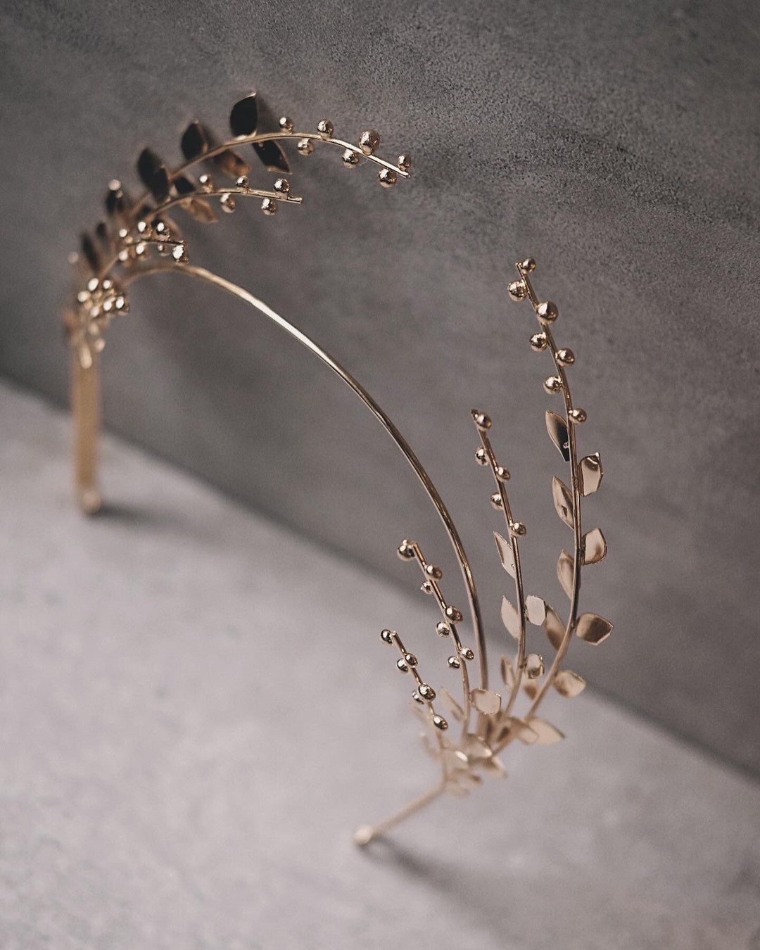 HERA, Gold Greek Goddes Crown, Greek Leaf Crown, Gold Leaf Headband ...