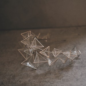 Architect Jewelry Geometric Triangle Headpiece, Triangle Crown ...