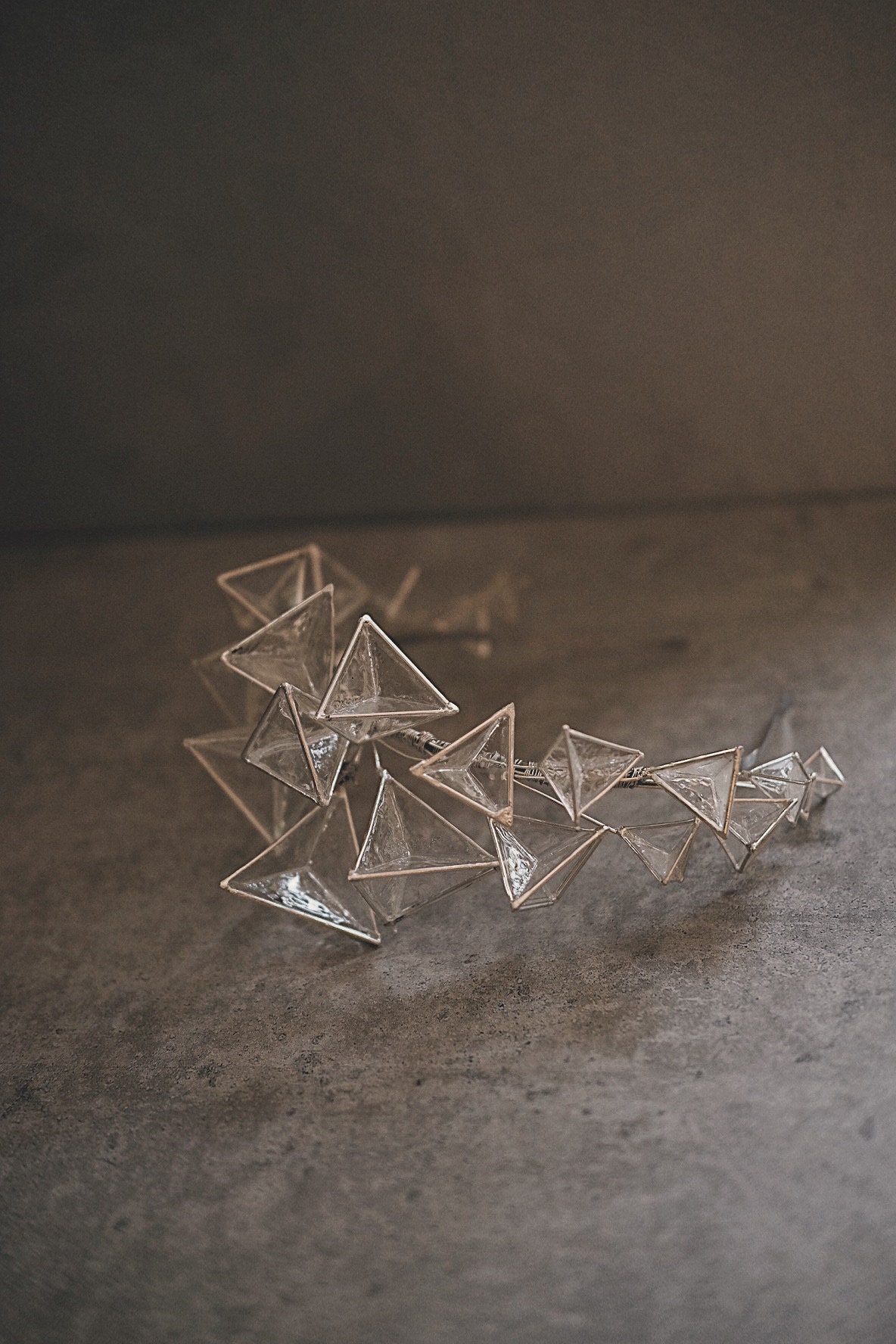 Architect Jewelry Geometric Triangle Headpiece, Triangle Crown ...