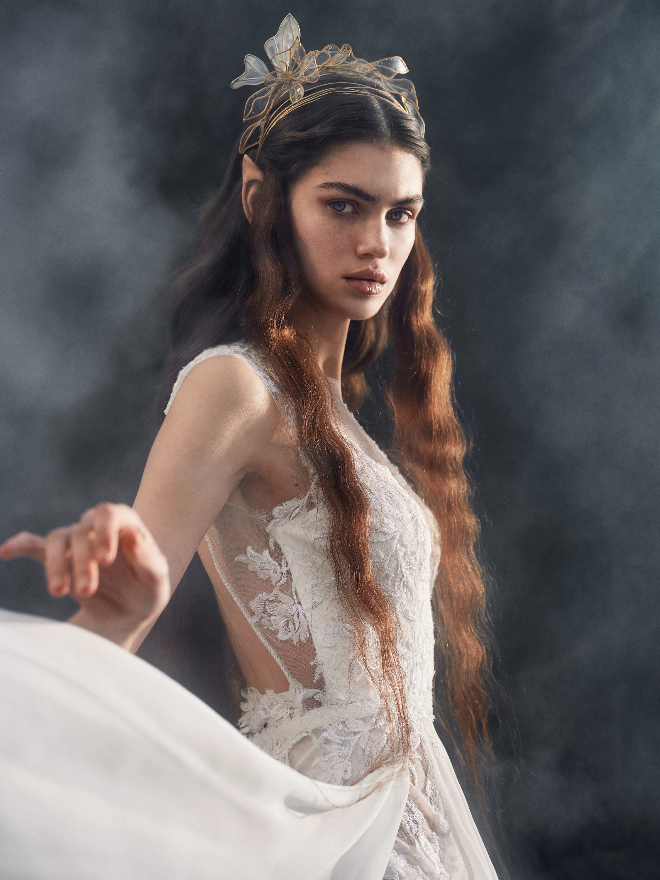 Elf Crown, Gold Mermaid Headpiece, Elf Headpiece, Silver Helen Crown ...