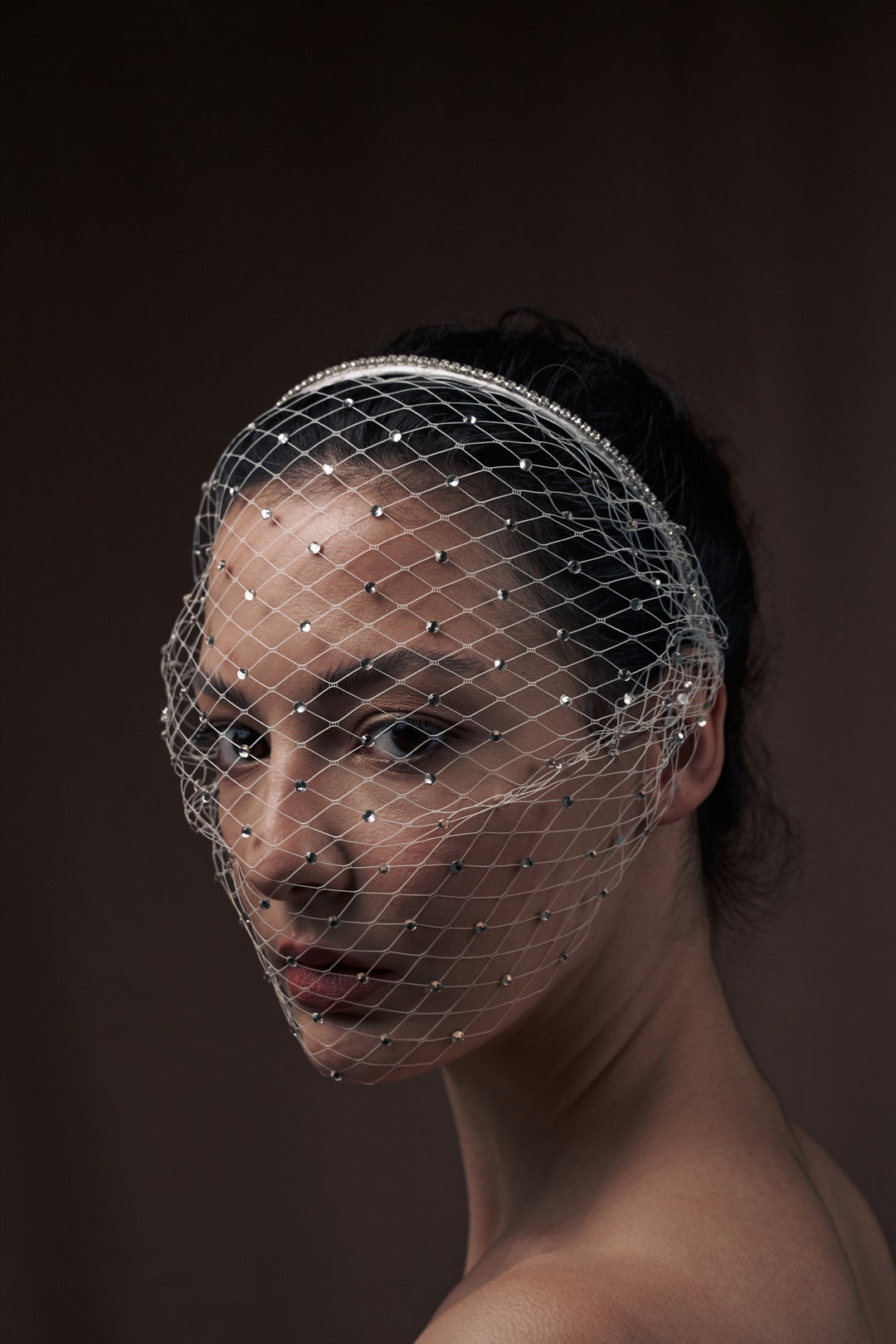 Swarovski Crystal Veil, Crystal Bridal Veil, Swarovski Bridal Veil ...