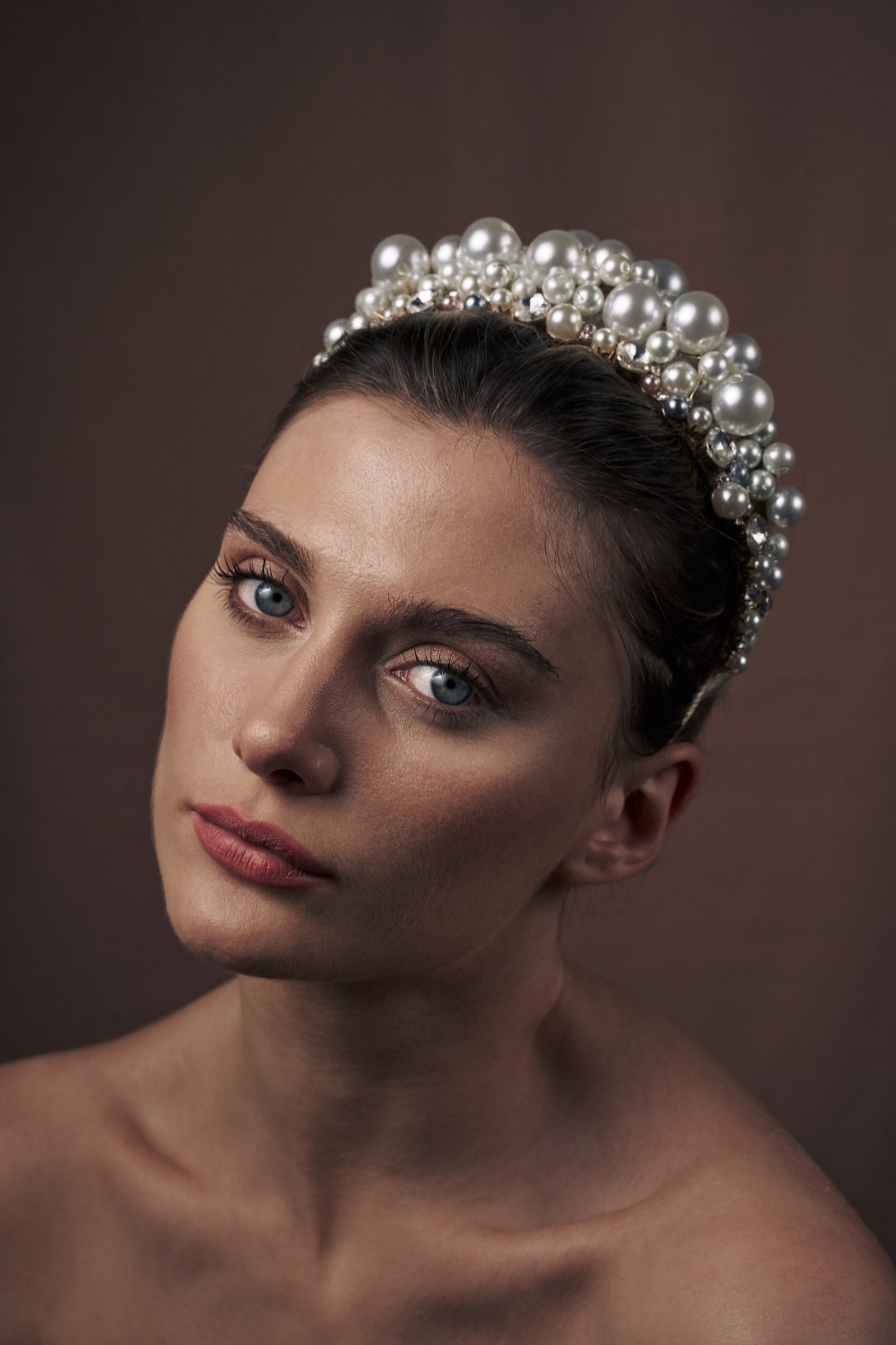 Pearl Princess Crown - Pearl Bridal Headpiece, Wedding Headpiece ...