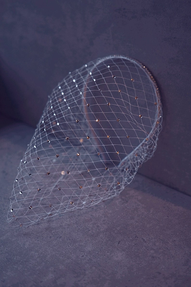 Swarovski Crystal Veil Crystal Bridal Veil Swarovski Bridal - Etsy