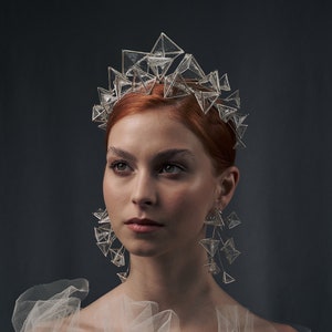Architect Jewelry Geometric Triangle Headpiece, Triangle Crown ...