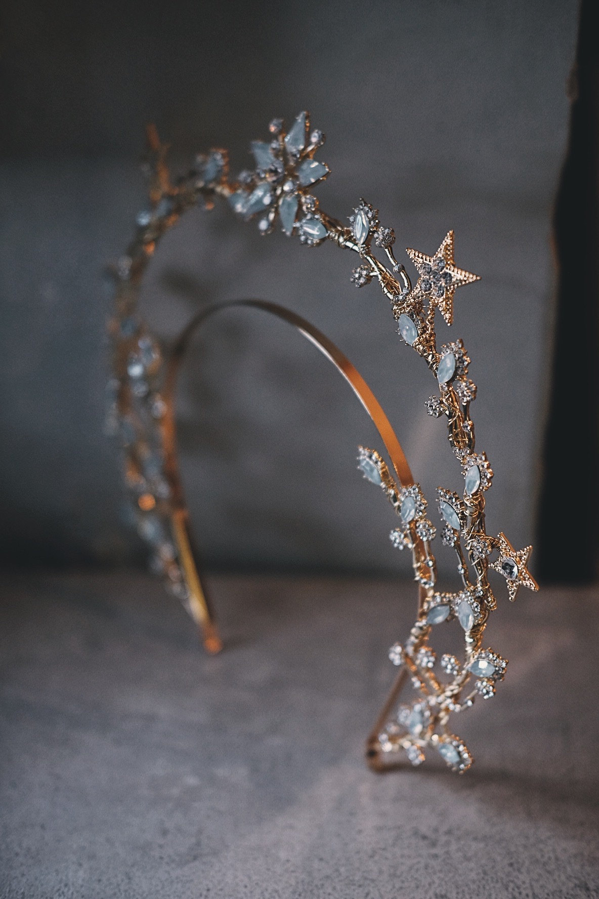 Gold Halo Headpiece, Halo Crystal Crown, Gold Helen Headpiece, Gold ...