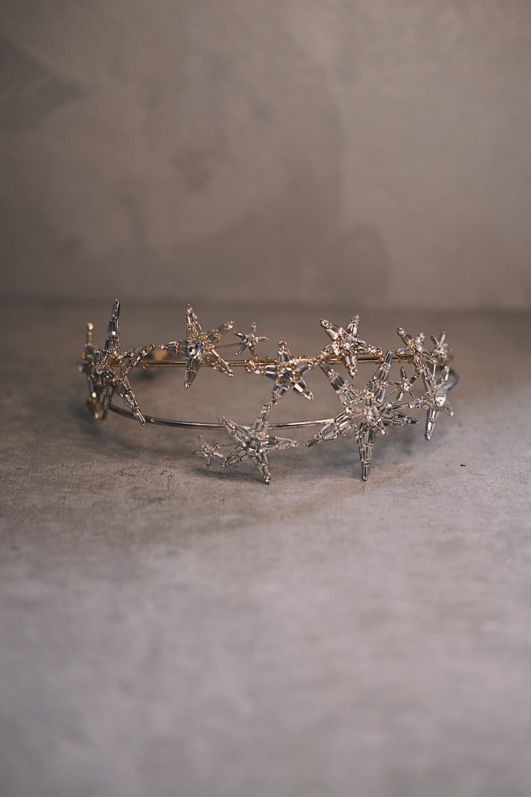 Star Bridal Crown, Starry Wedding Crown, Gold Starry Bridal Headpiece ...