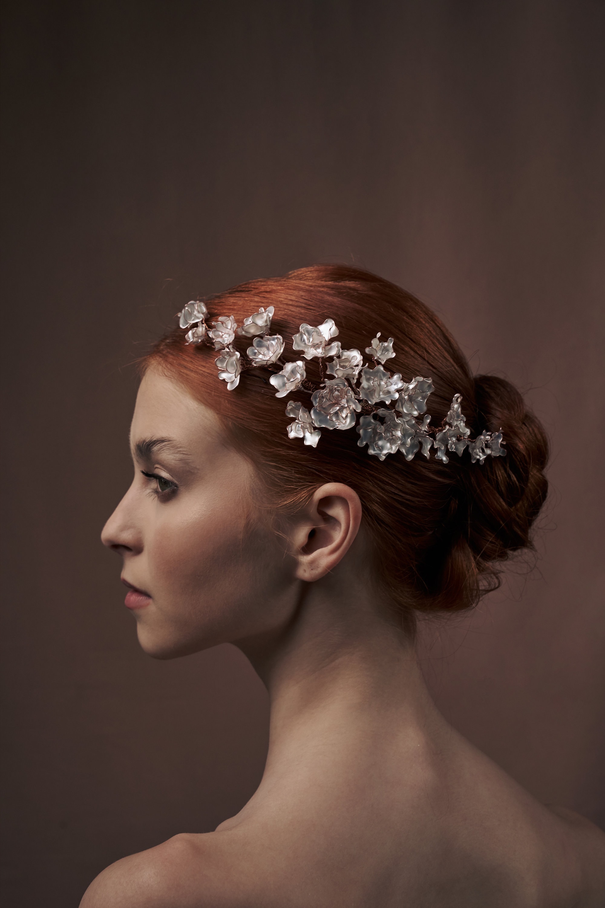 Carnation Floral Hair Comb, Flower Hair Comb, Rose Wedding Headpiece ...