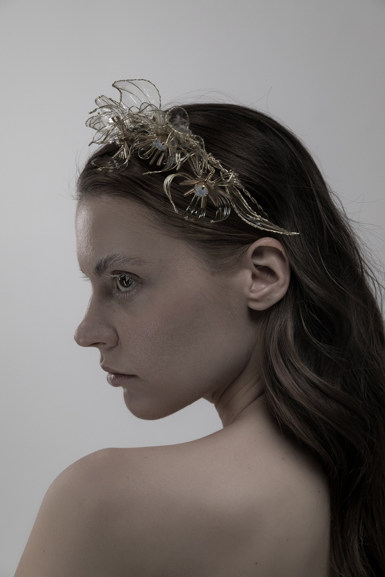 Elf Crown, Gold Mermaid Headpiece, Elf Headpiece, Silver Helen Crown ...