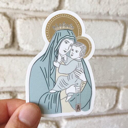 Our Lady of Mt. Carmel Sticker Mary Sticker Blessed Mother - Etsy