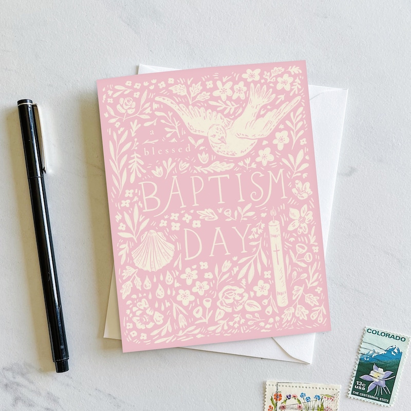 Baptism Card - Etsy