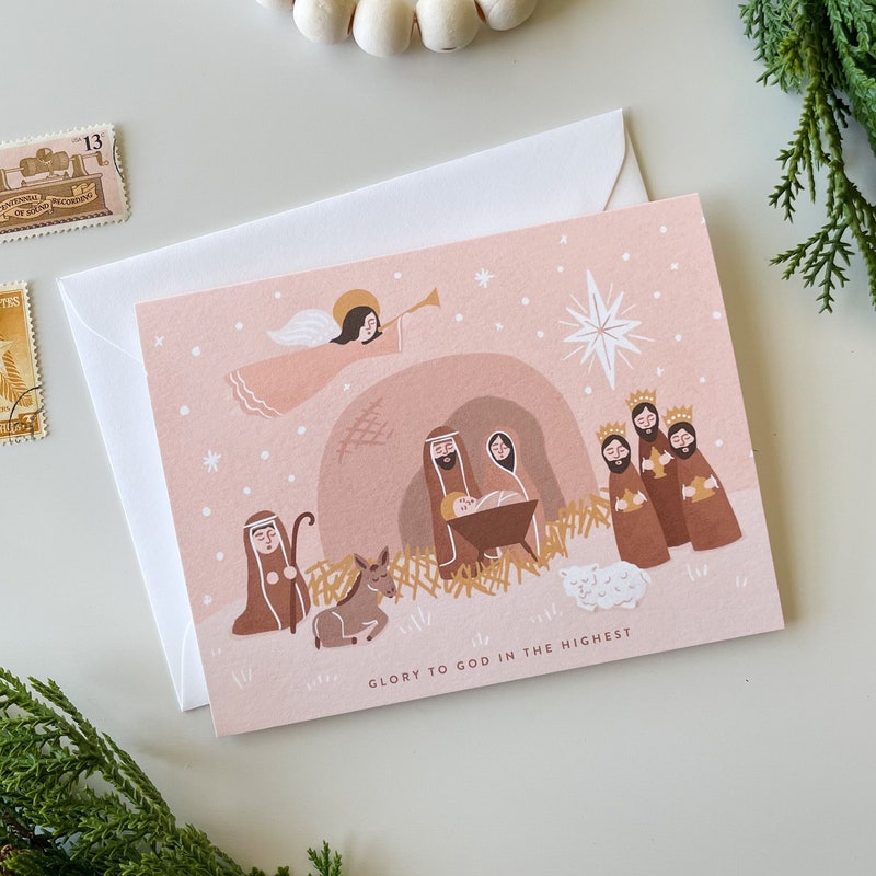 Christian Christmas Cards - Etsy