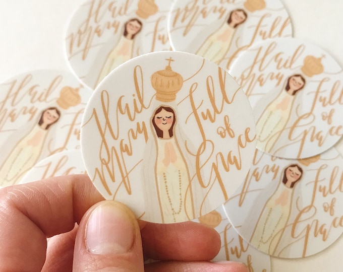 Blessed Be God Sticker, Divine Praises Decal, Adoration Sticker ...