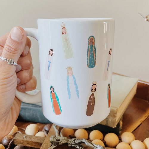 Virgin Mary Mug the Virgin of the Adoption by Ingres Ave - Etsy