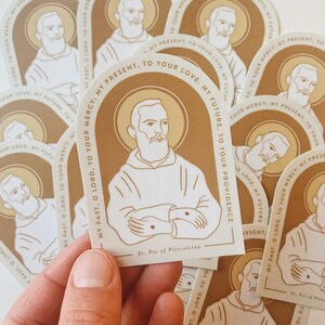 Padre Pio Sticker, Padre Pio Quote, St. Pio of Pietrelcina, Padre Pio ...