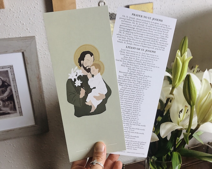 Saint Joseph Prayer Card - Etsy