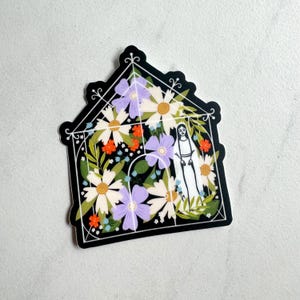 Marian Sticker, Mary Garden Sticker, Mary Decal, Mary Sticker, Marian ...