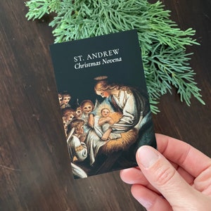 St. Andrew Christmas Novena Prayer Card, Christmas Anticipation Novena ...