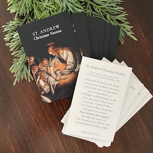 St. Andrew Christmas Novena Prayer Card, Christmas Anticipation Novena ...