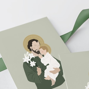 St. Joseph Card, Saint Joseph Card, St. Joseph Gift, Year of St. Joseph ...