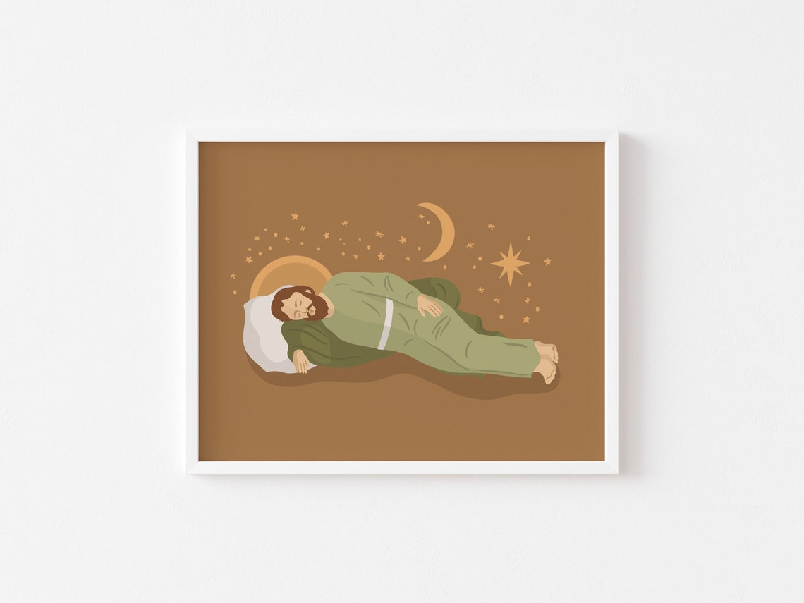 Sleeping St. Joseph 8x10 Print, Sleeping St. Joseph Picture, St. Joseph ...