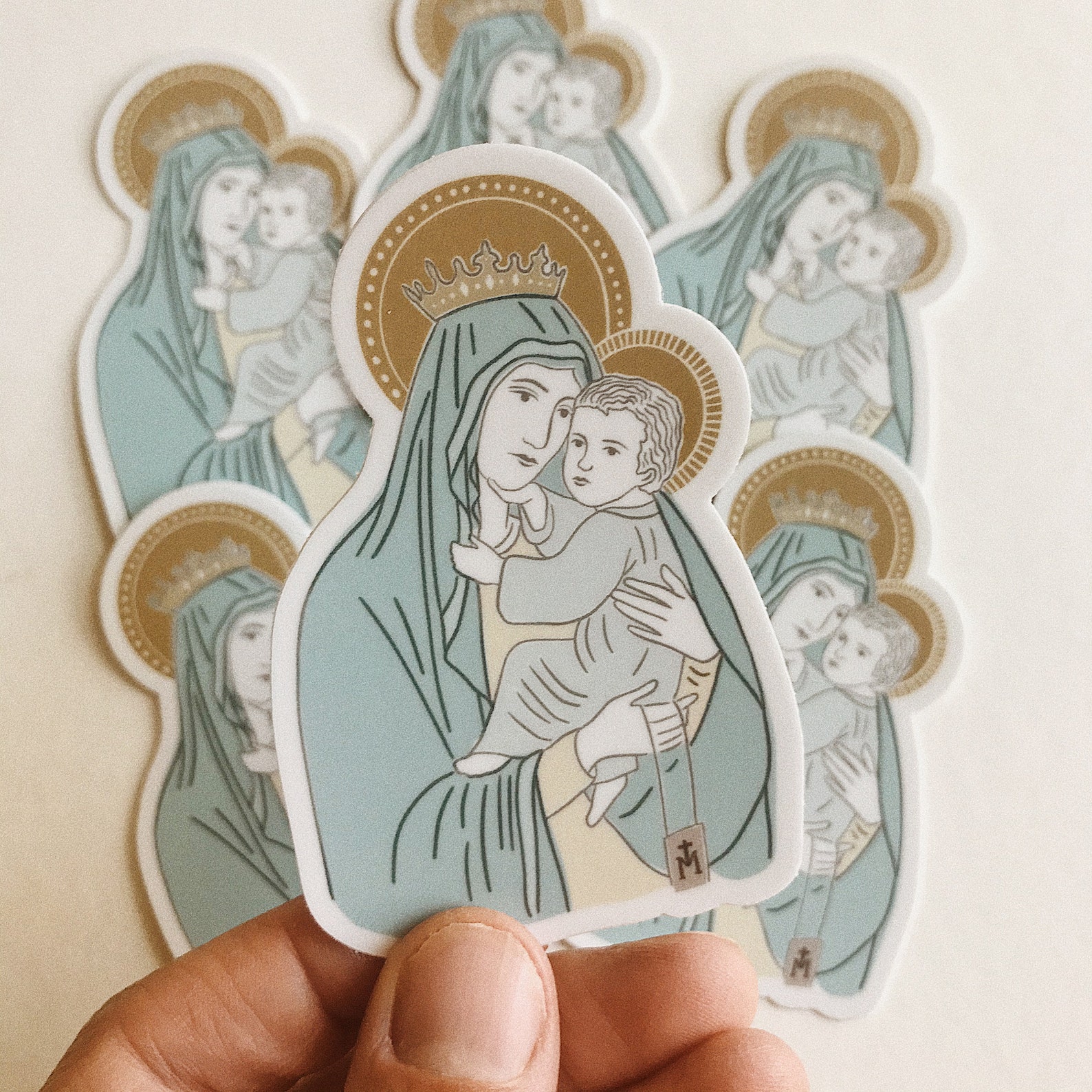 Our Lady of Mt. Carmel Sticker, Mary Sticker, Blessed Mother Sticker ...