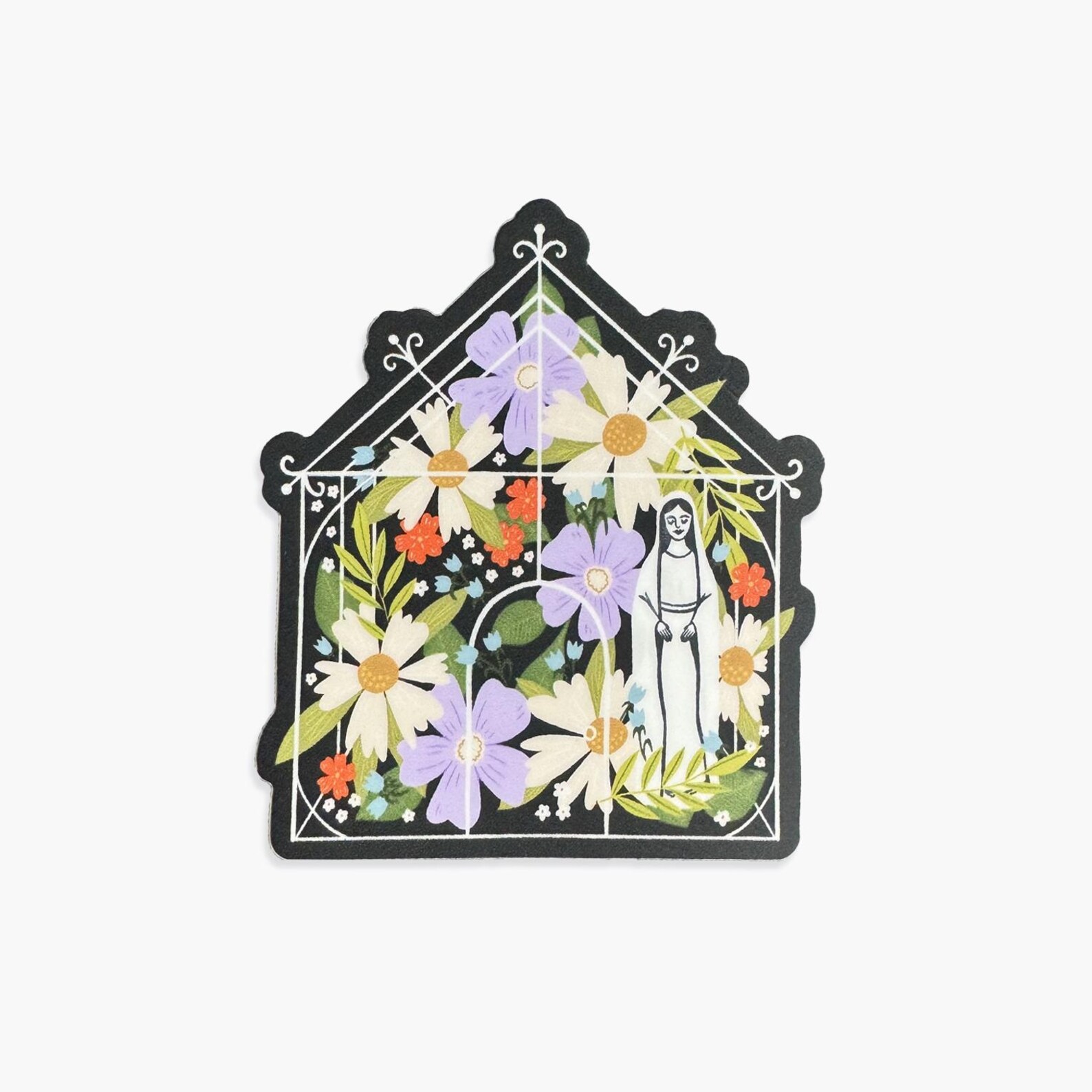 Marian Sticker, Mary Garden Sticker, Mary Decal, Mary Sticker, Marian ...