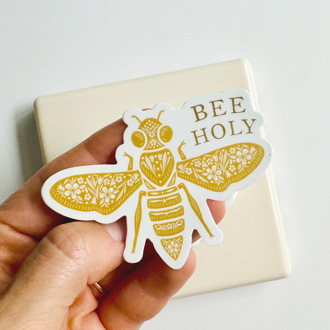 Bee Holy Sticker, Bee Decal, Bee Sticker, Christian Bee Sticker ...