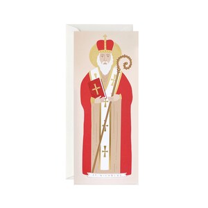 St. Nicholas Card, Advent Card, Catholic Christmas Card, Saint Nicholas ...