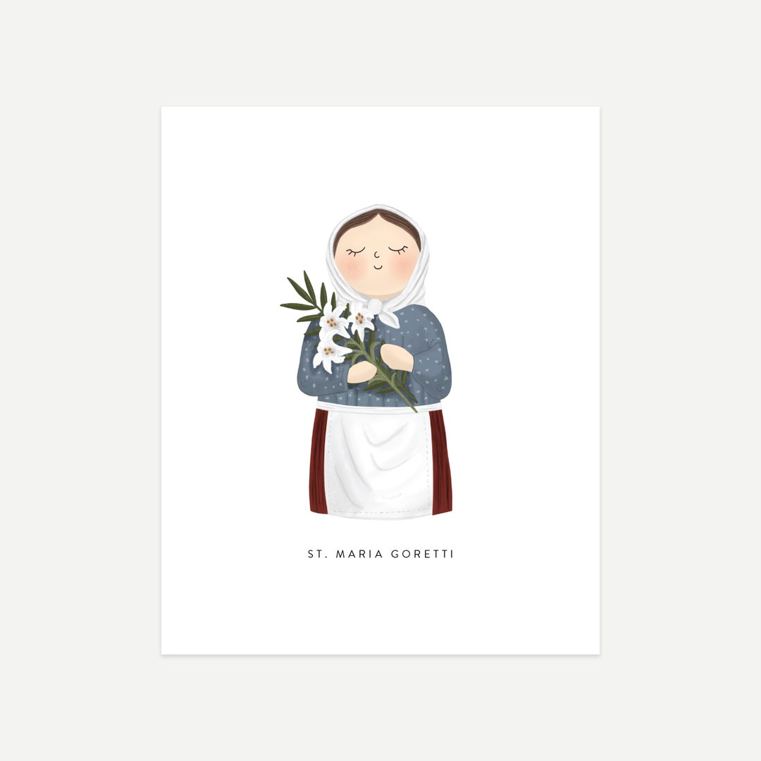 St. Maria Goretti Digital Download, 8x10 and 5x7, Saint Maria Goretti ...