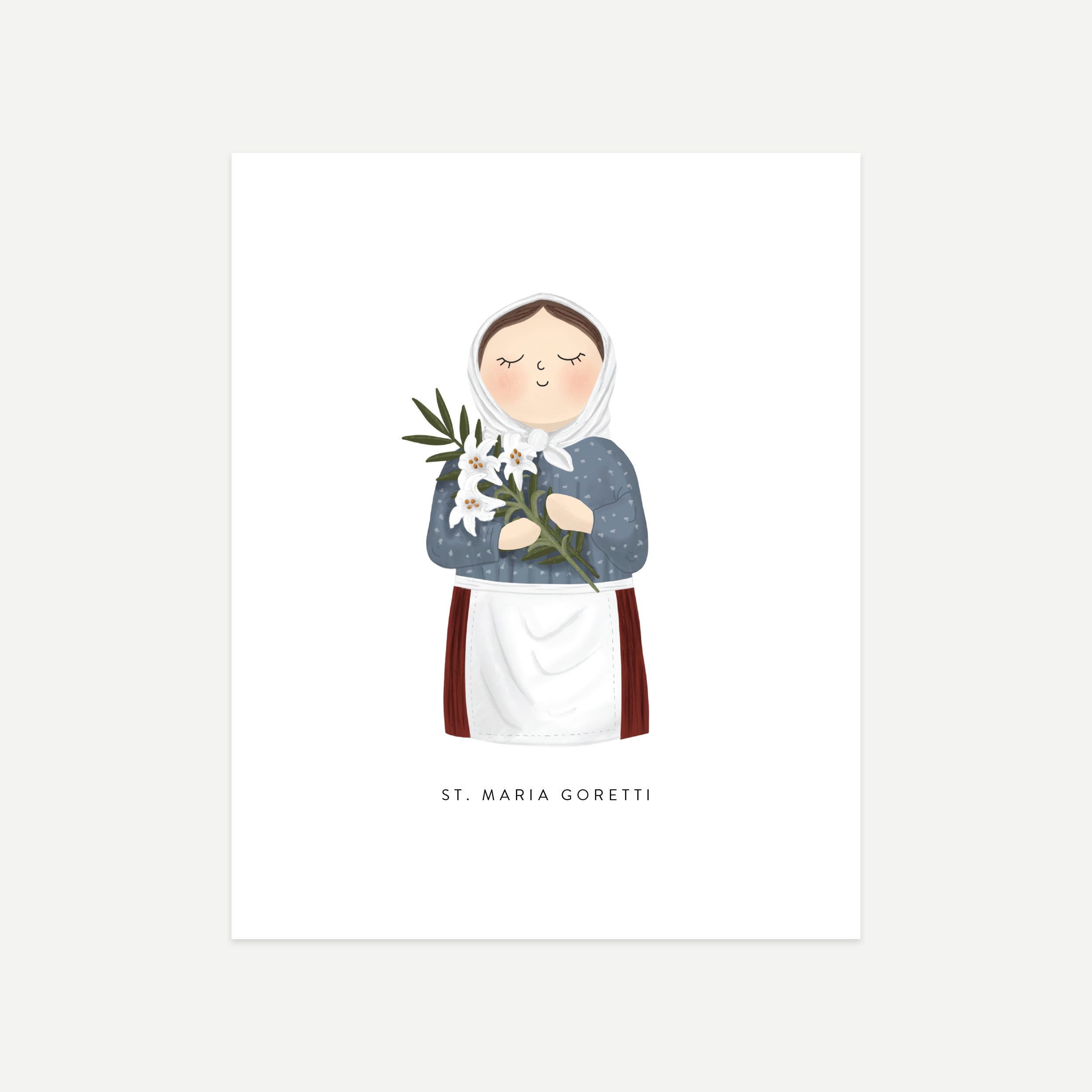 St. Maria Goretti Digital Download, 8x10 and 5x7, Saint Maria Goretti ...